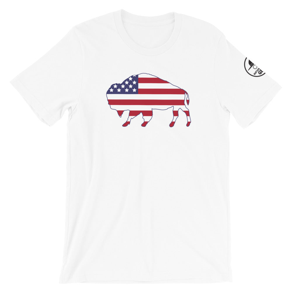 Bison Flag T-Shirt - National Park Geek