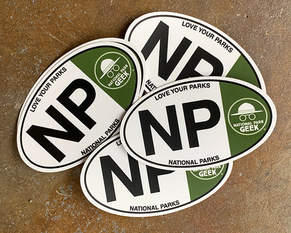 NP Oval Sticker (includes US shipping via USPS via USPS only ...
