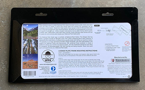 License Plate Frame (US shipping via USPS only)-shipping NOT included ...