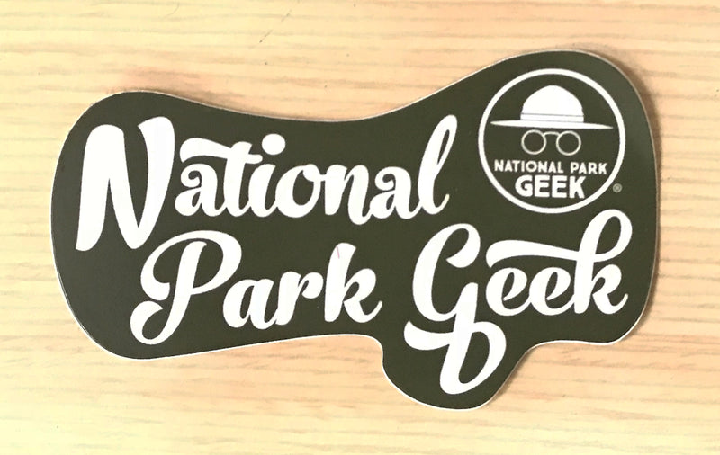 Script National Park Geek Sticker (includes US shipping, via USPS only