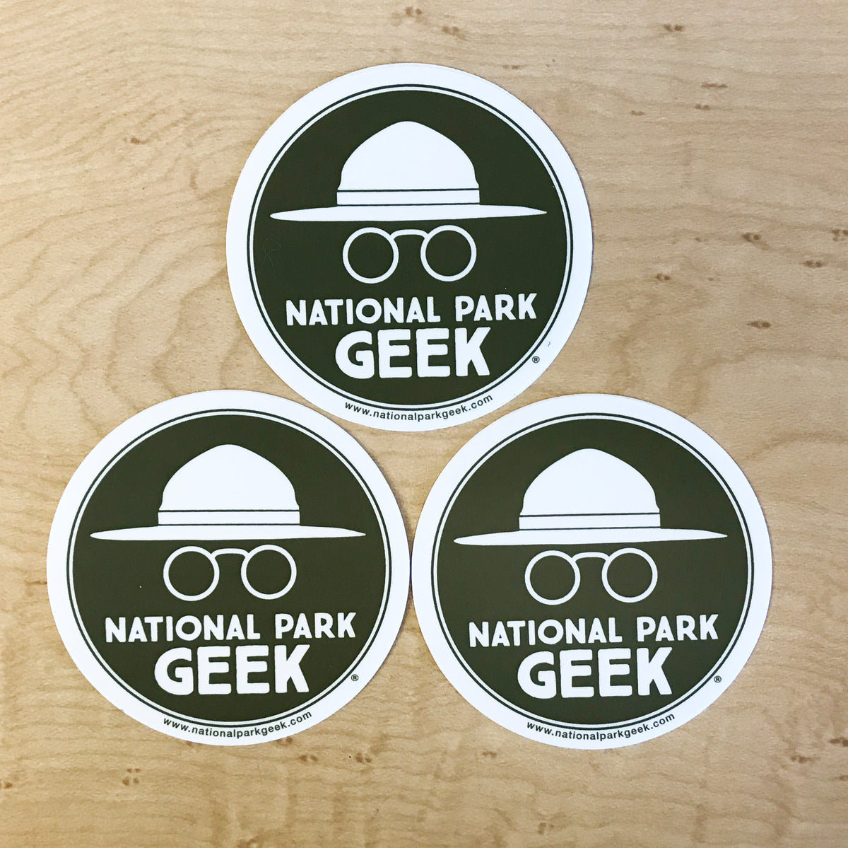 Script National Park Geek Sticker (includes US shipping, via USPS only